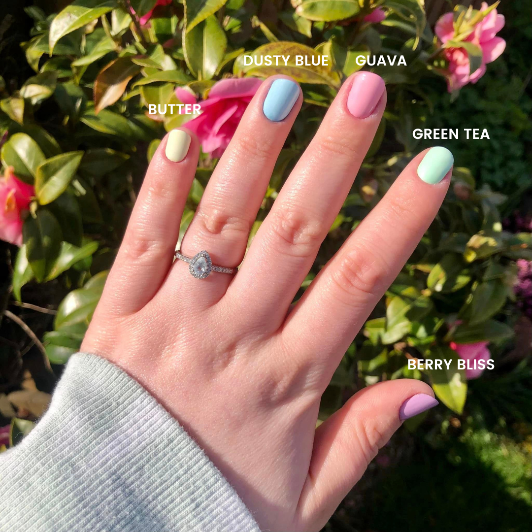 Dusty Blue Matte Nail Powder | Mineral Bond®