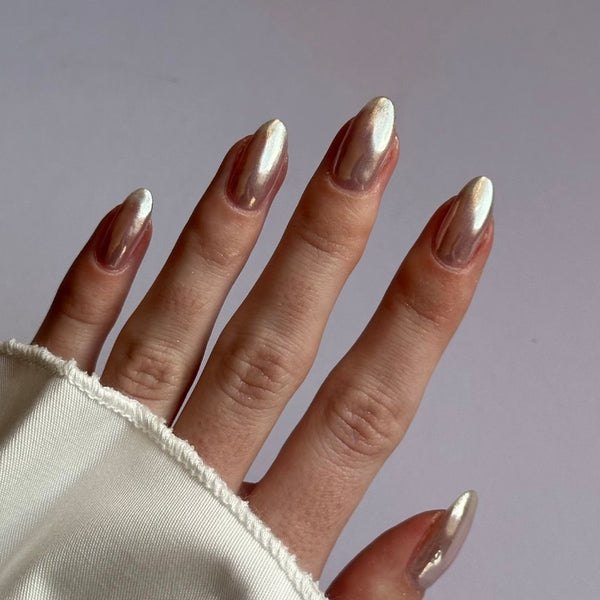Glazed Silver Metallic Nail Powder | Mineral Bond® – Sistaco™ USA