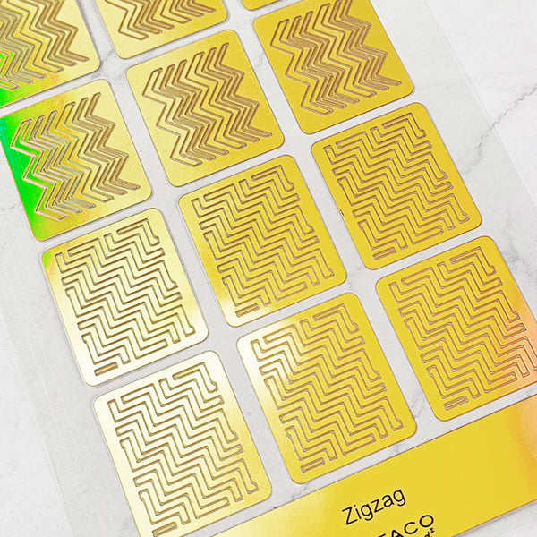 ZigZag Patterned Nail Stickers – Sistaco™ USA